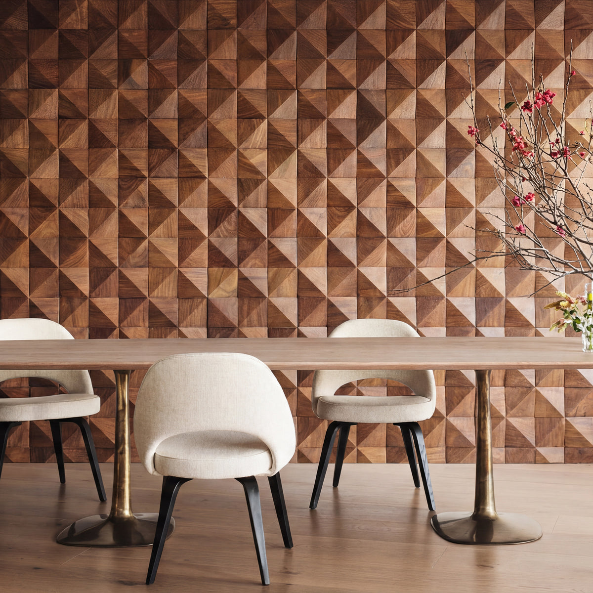 GroovePanel – Real Wood Wall Panels | Geometric Design | Solid Wood